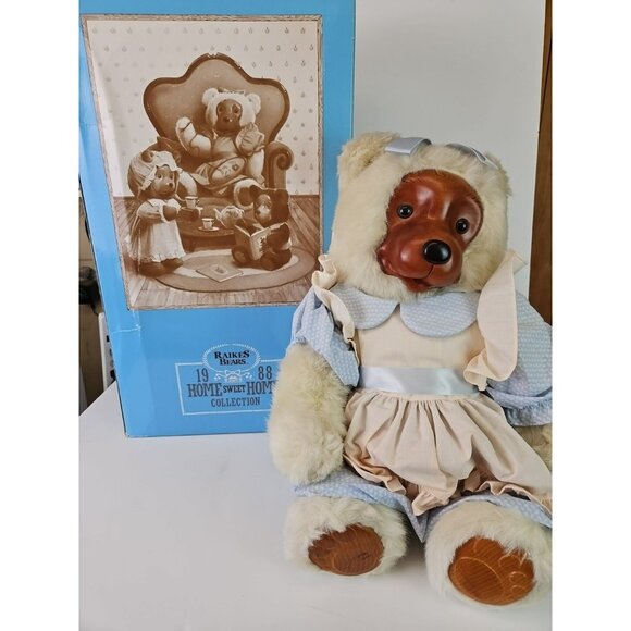 Other | Robert Raikes Nib Teddy Bear 1988 Emily Bear 22 Box Wood Face ...